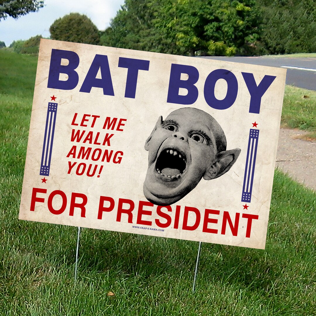 Bat Boy Election Yard Sign - Etsy