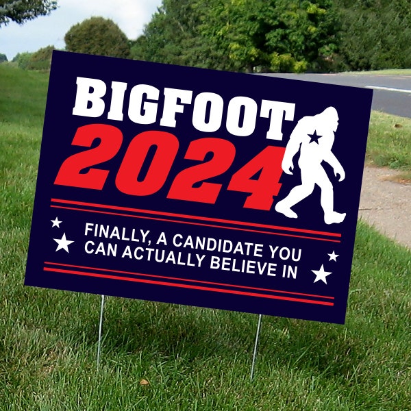 Bigfoot Yard Sign - Etsy