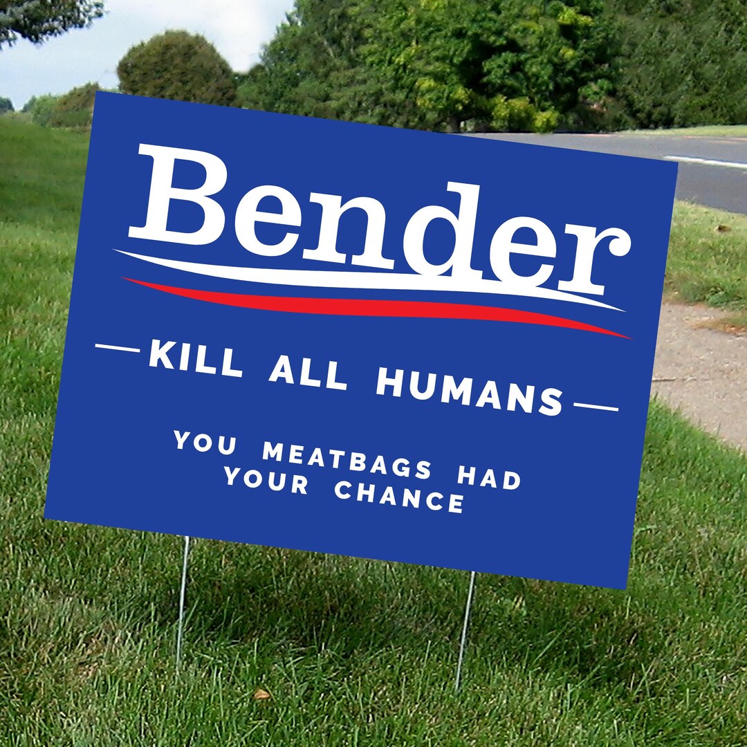 Vote Bender Election Yard Sign - Etsy