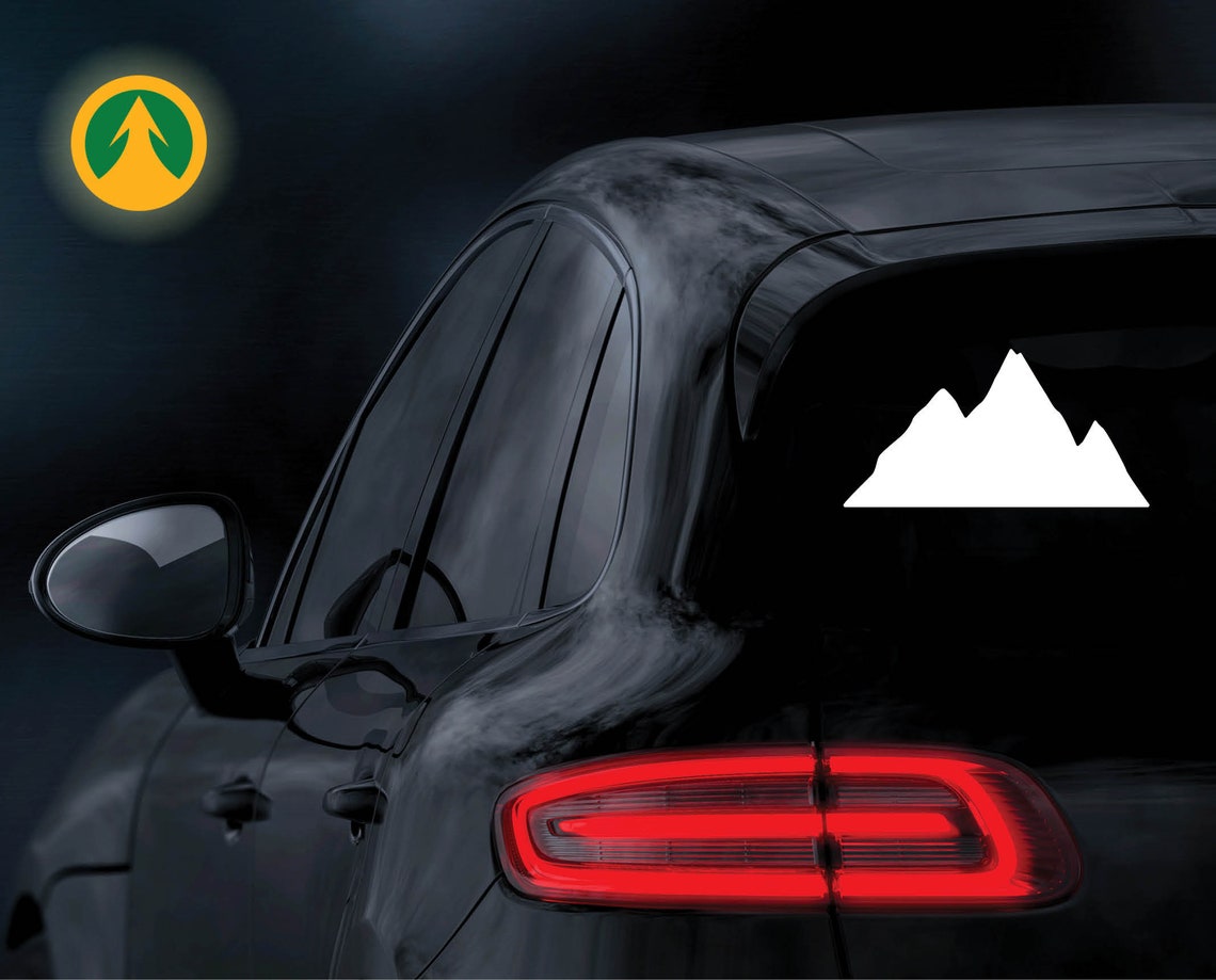 Mountain Hill Landscape Sticker Decal Vinyl Sign Cup Mug - Etsy