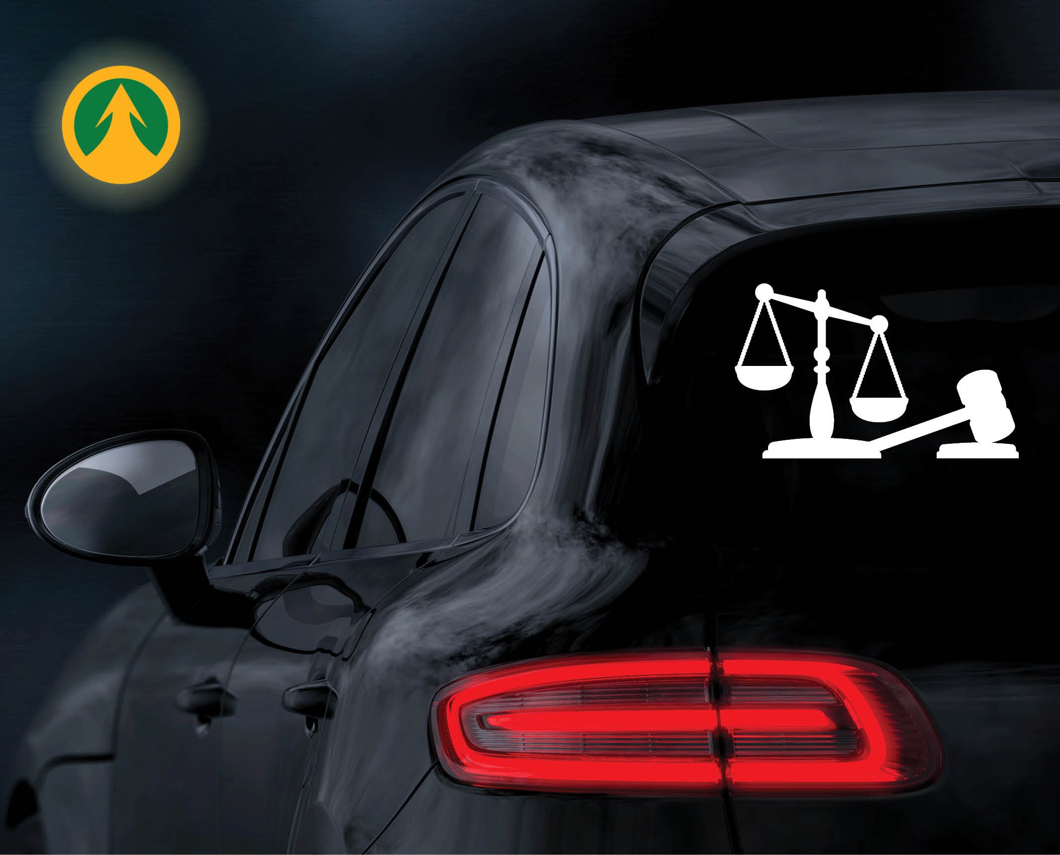 Justice Gavel Scale Balance Law Sticker Decal Vinyl Sign Cup Mug ...