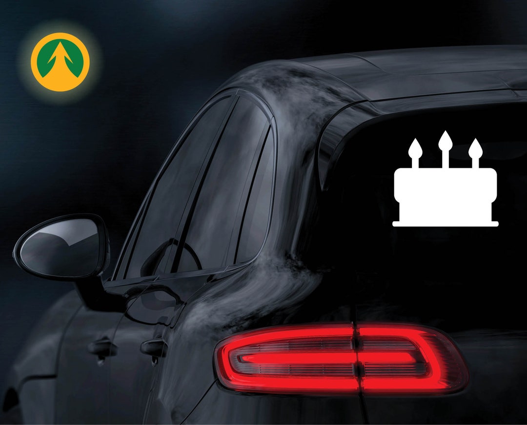 Cake Birthday Candle Dessert Sticker Decal Vinyl Sign Cup Mug - Etsy