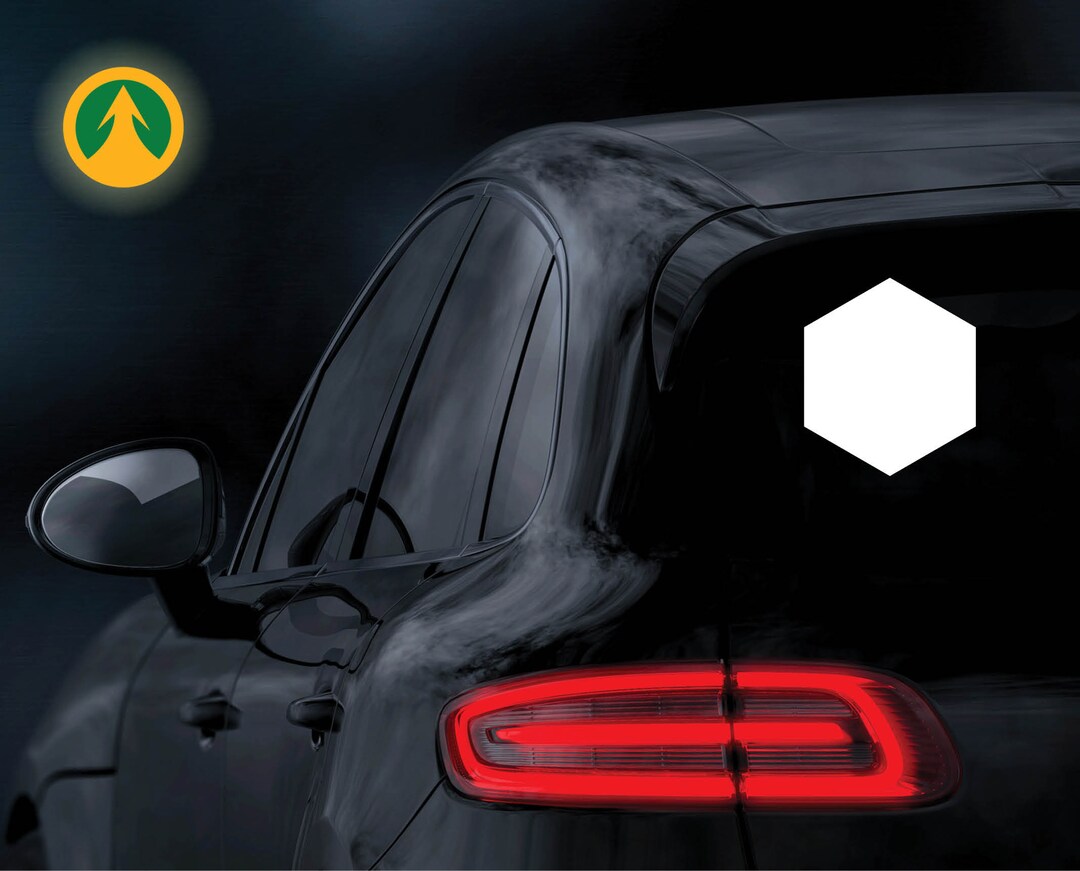 Hexagon Figure Geometric Shape Sticker Decal Vinyl Sign Cup Mug Nursery ...