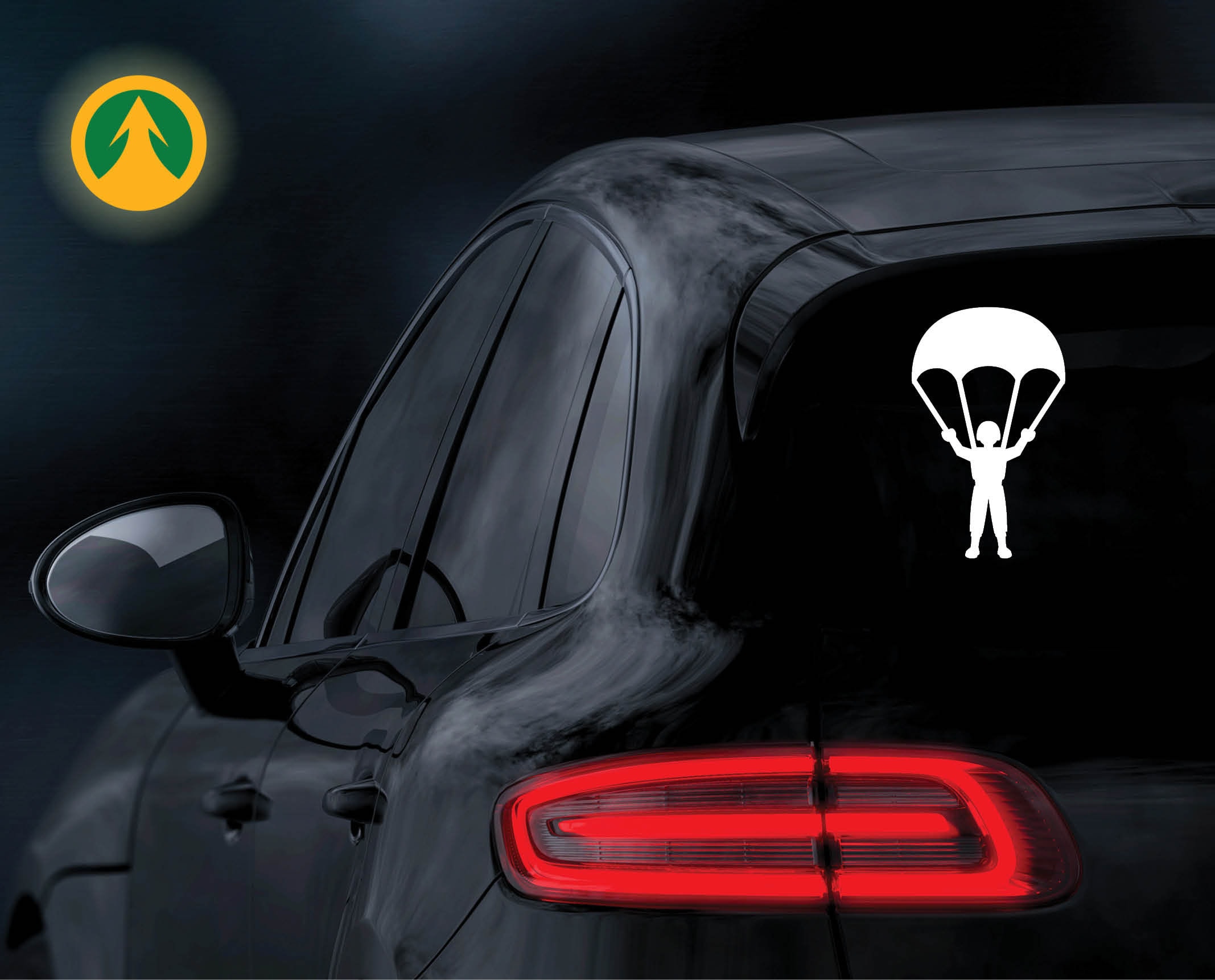 Paratrooper Parachute Military Air Sticker Decal Vinyl Sign Cup Mug ...