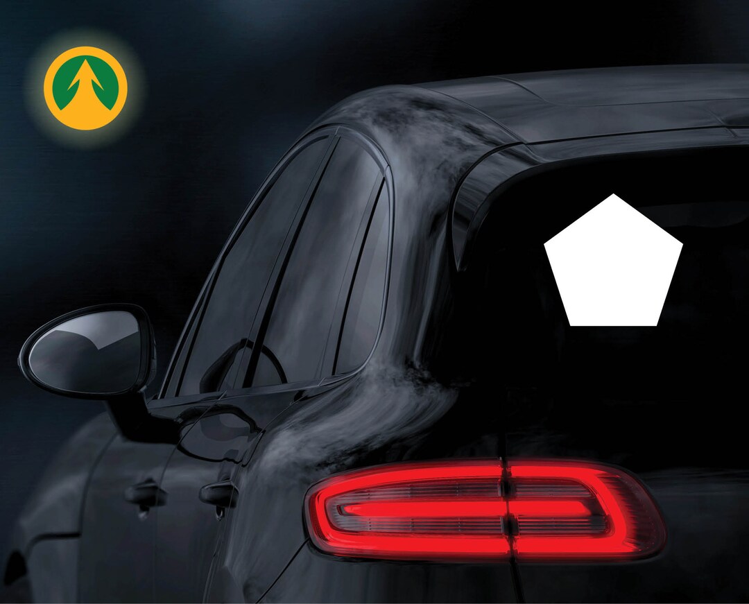 Pentagon Shape Geometry Sticker Decal Vinyl Sign Cup Mug Nursery Wall ...