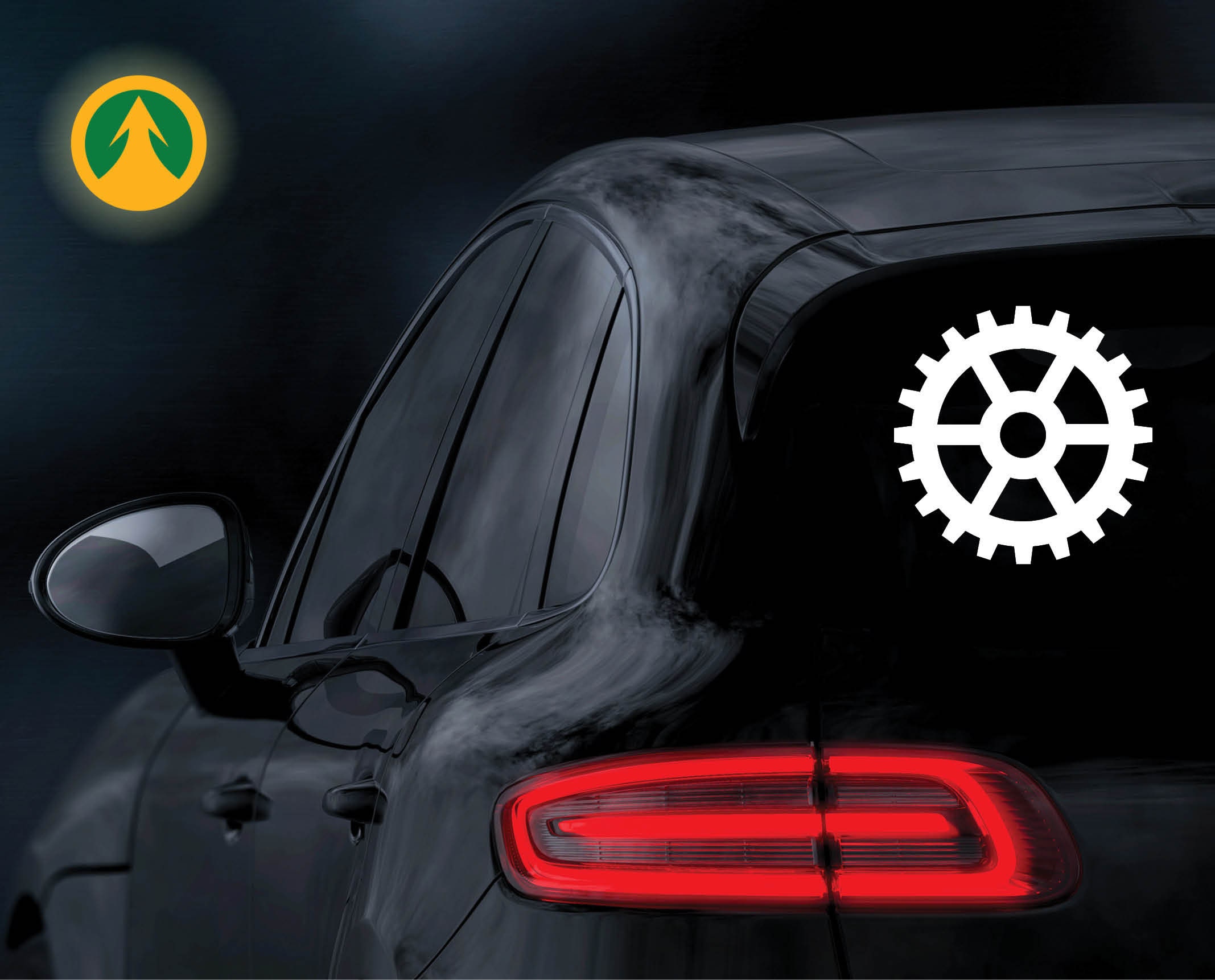 Gear Cog Mechanism Sticker Decal Vinyl Sign Cup Mug Nursery Wall ...