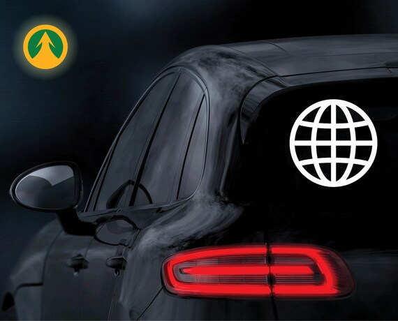 Earth Map Meridian Globe Sticker Decal Vinyl Sign Cup Mug - Etsy