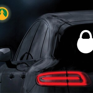 Lock Padlock Locker Sticker Decal Vinyl Sign Cup Mug Nursery Wall ...