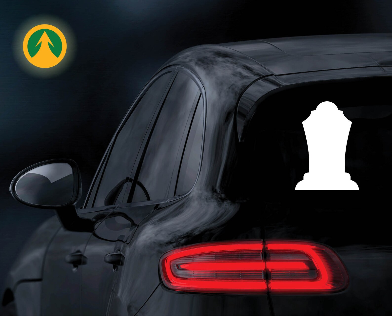 Tombstone Grave Halloween Cemetery Sticker Decal Vinyl Sign Cup Mug ...