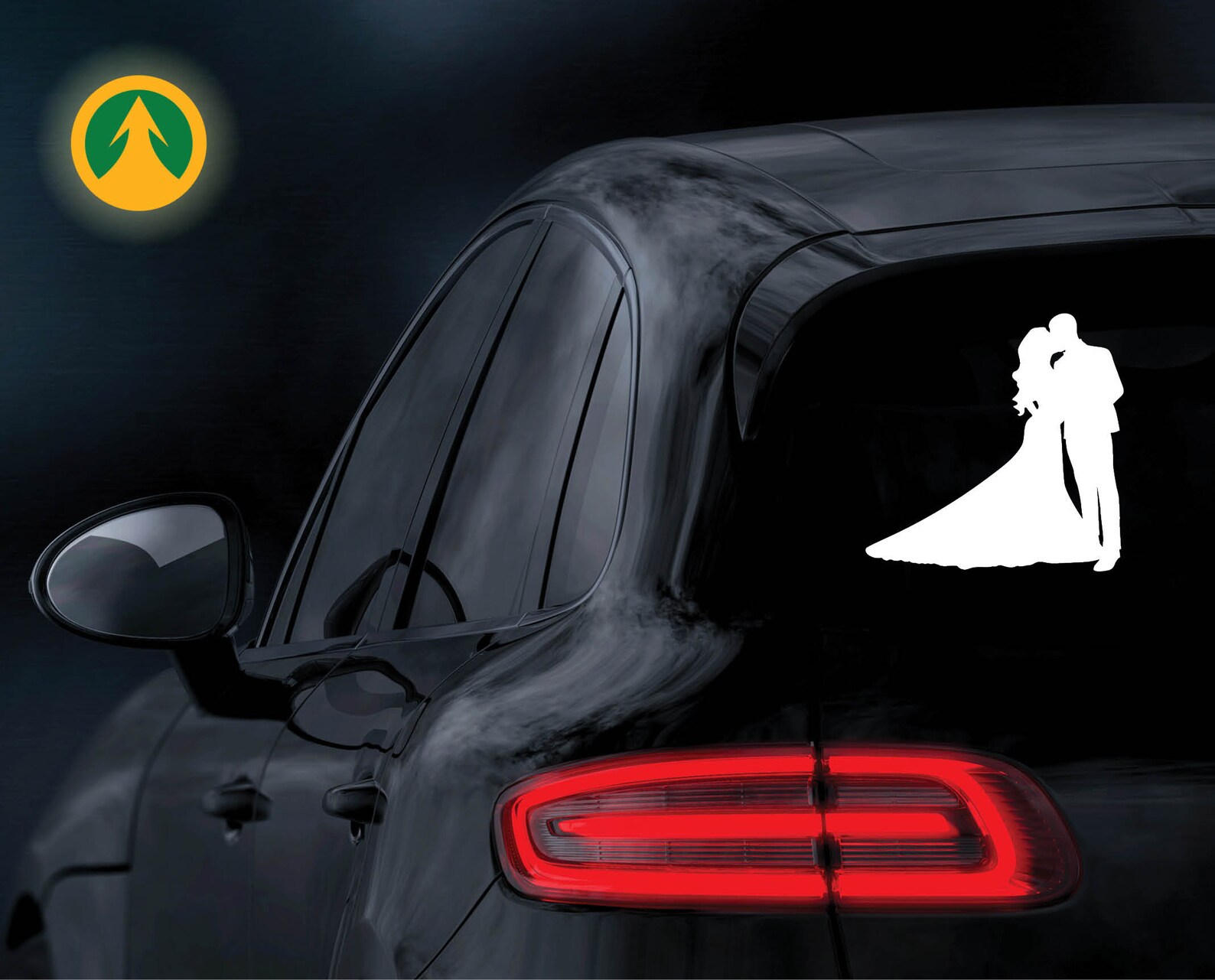 Couple Wedding Bride Groom Sticker Decal Vinyl Sign Cup Mug Nursery ...