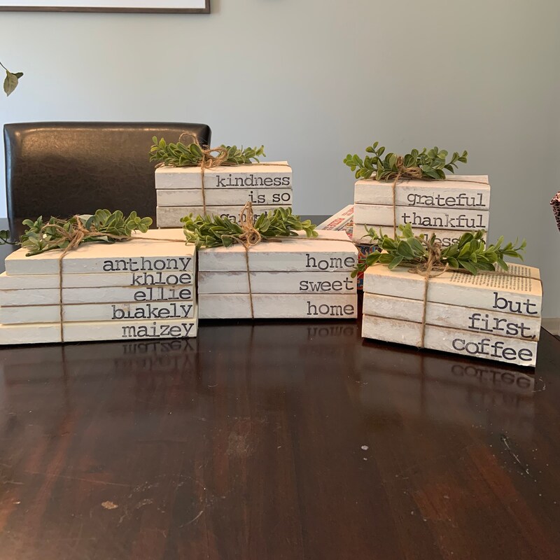 Personalized Stamped Books - Etsy