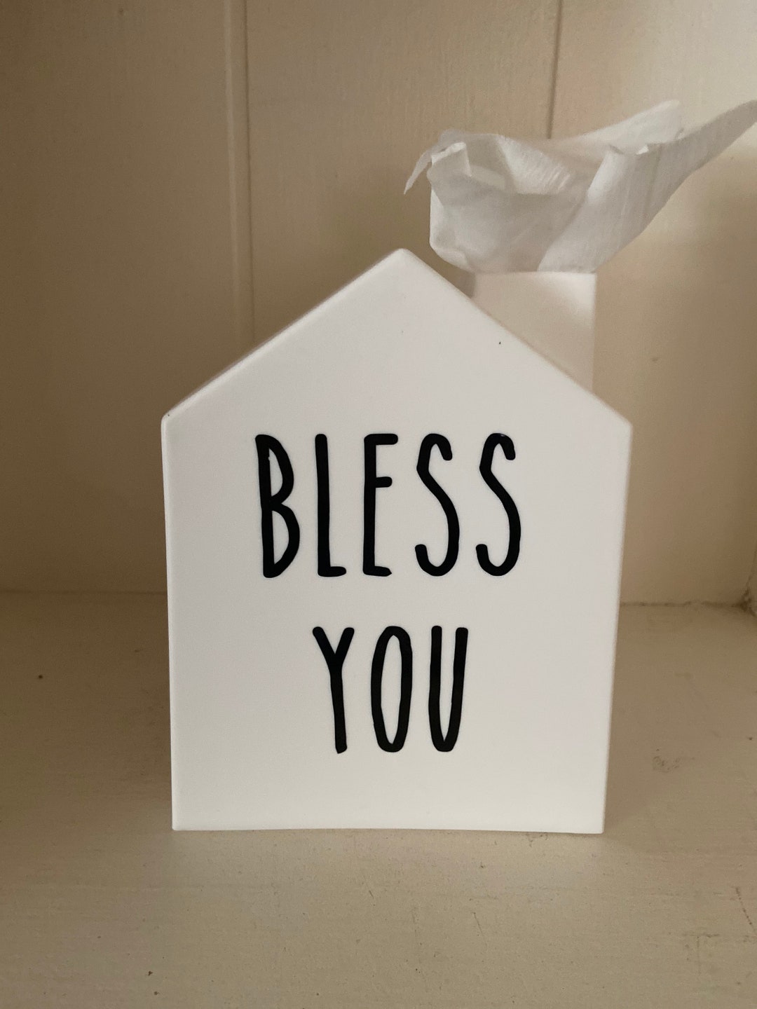 Rae Dunn Inspired Tissue Box Holder - Etsy