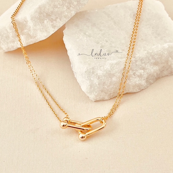 Gold Lock and Chain - Etsy