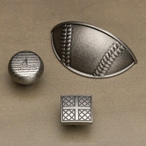 Baseball Inspired Cabinet Hardware - Etsy
