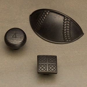 Baseball Inspired Cabinet Hardware - Etsy