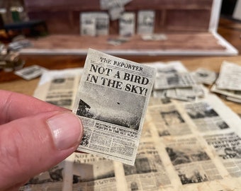 Miniature Newspaper | Etsy