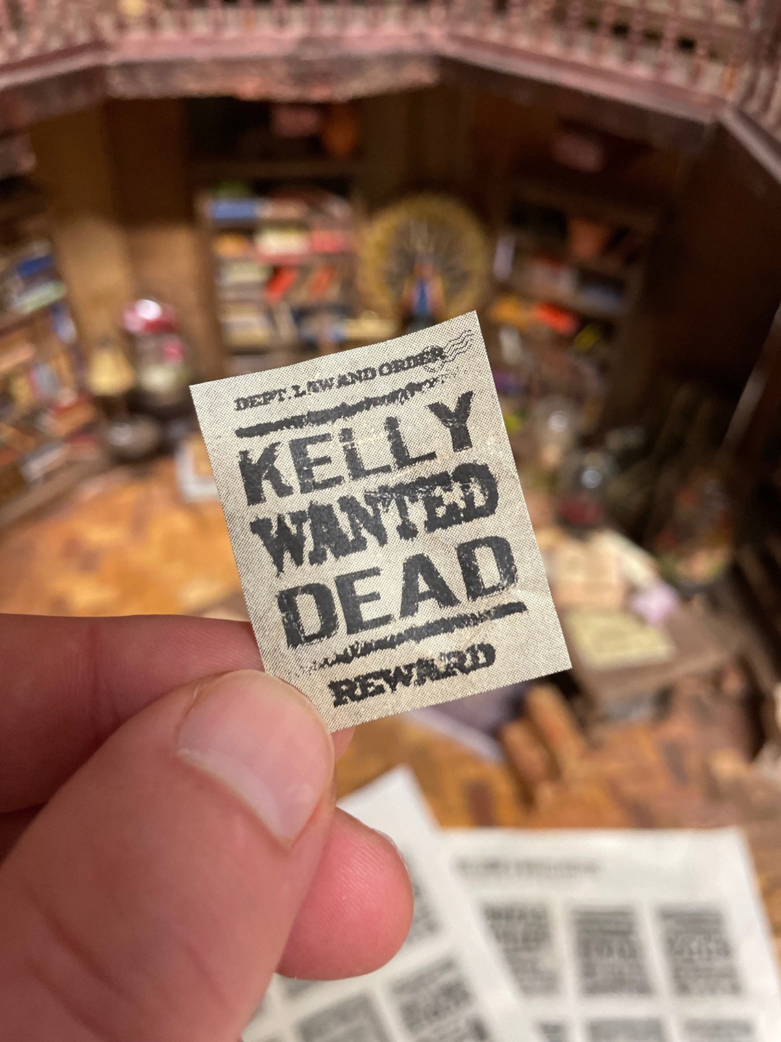 25 X Miniature Crime & Wanted Posters - DIY Print and Cut - 1/12 Scale ...