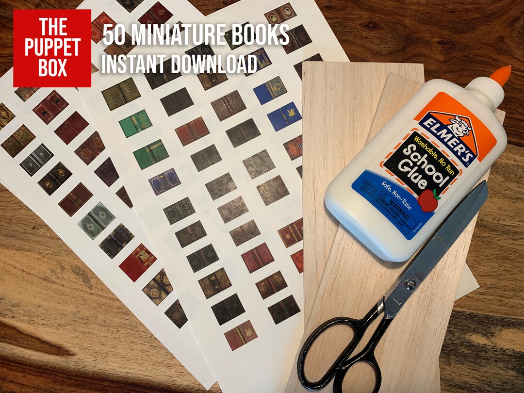 50 DIY Miniature Books - Instant Download (set 1) - Etsy