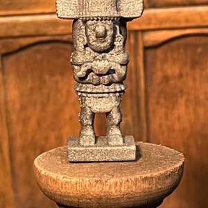 Lost Miniatures - Aztec Statue - 1/12 Scale - Stone Finish - Dollhouse ...