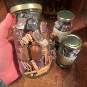 Lost Miniatures - Library in A Jar - 1/12 Scale - DIY Bundle-books ...