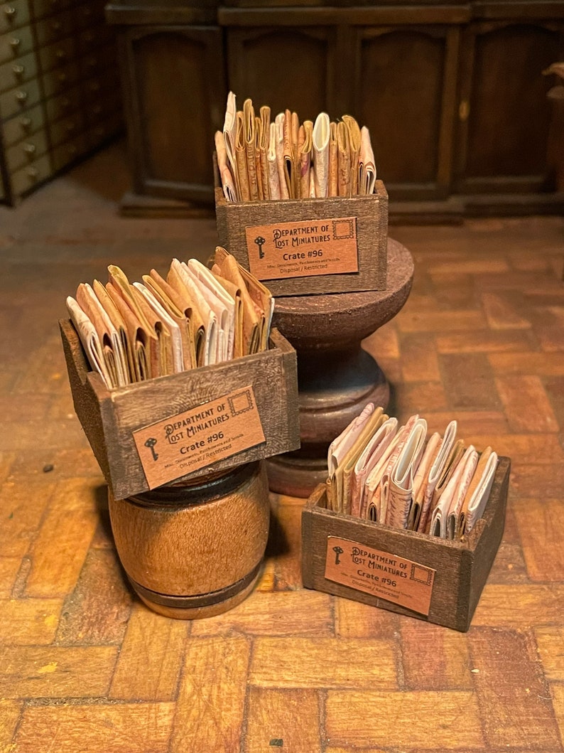 Lost Miniatures - Crate 96 - Restricted Documents - 1/12 Scale ...