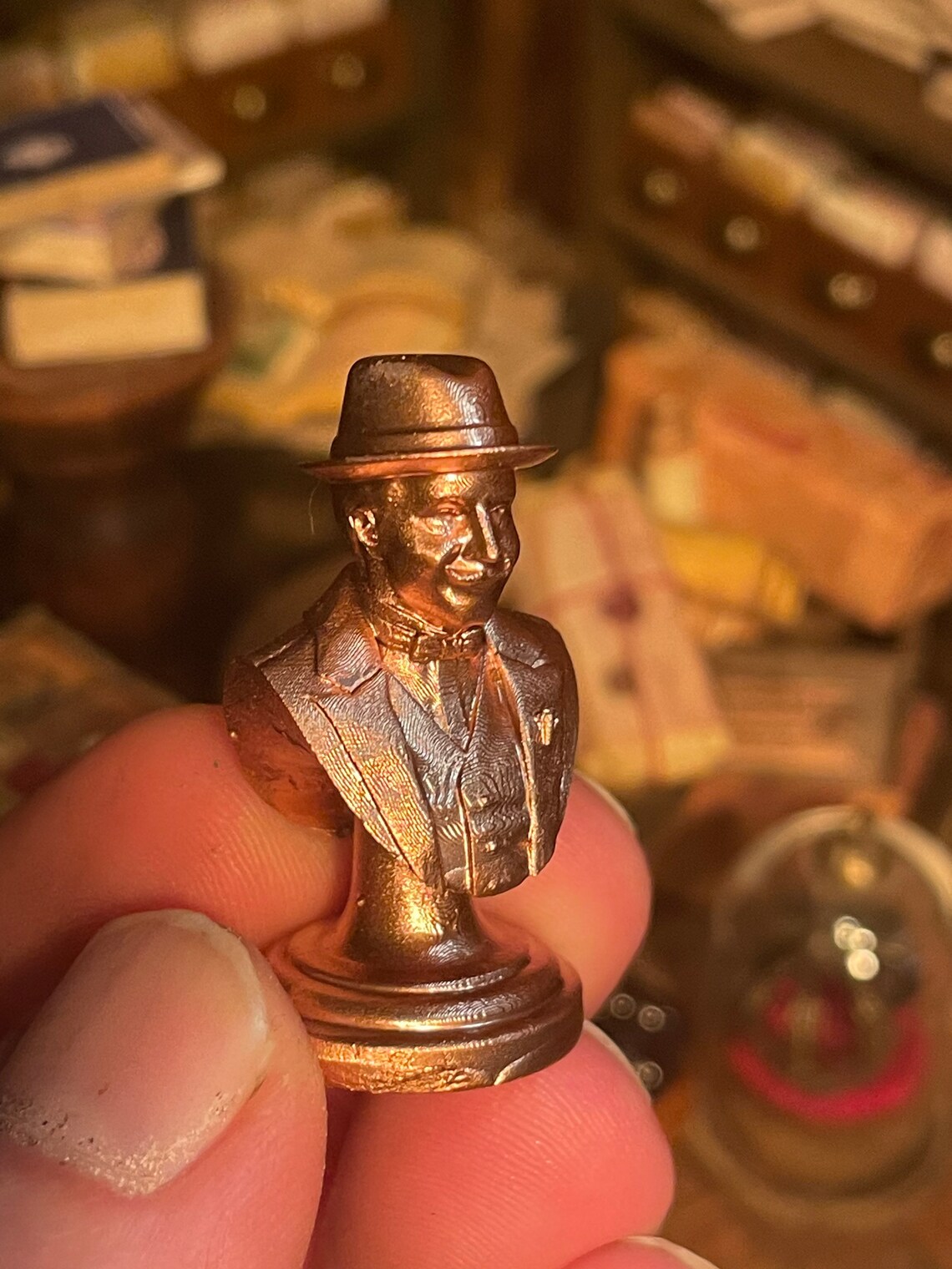 Lost Miniatures - Hercule Poirot Copper Bust Statue - 1/12 Scale ...