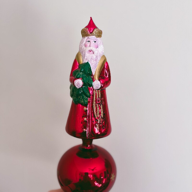 Santa Tree Topper - Etsy