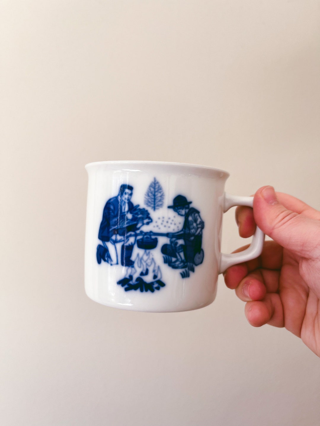 Porsgrund Norway 1972 Fars Krus White & Blue Mug/ Limited Edition ...