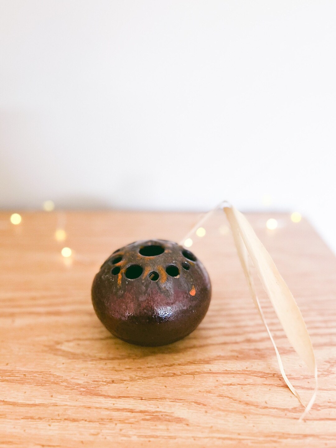 Small Studio Pottery Ceramic Frog Vase for Multiple Stem Flowers ...