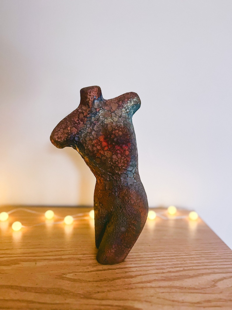 Raku Iridescent Glazed Human Figurine / Human Sculpture - Etsy