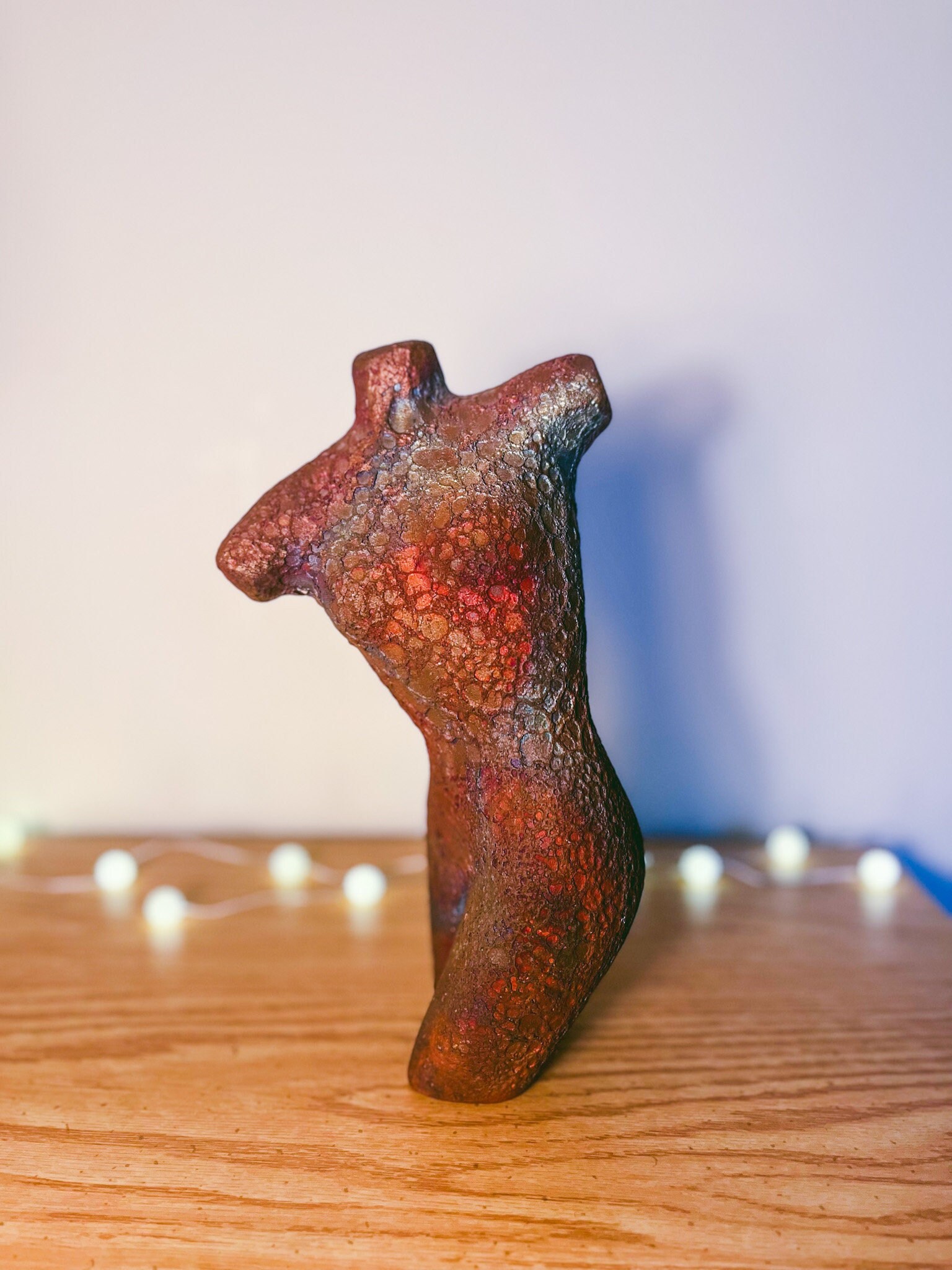 Raku Iridescent Glazed Human Figurine / Human Sculpture - Etsy