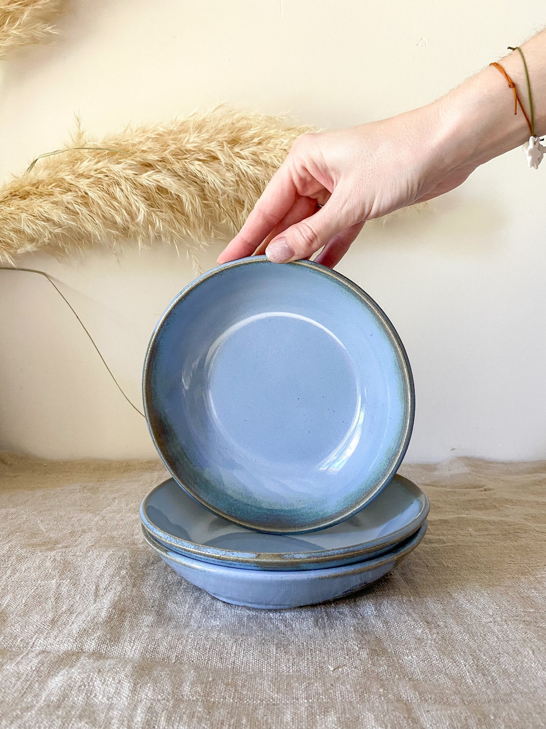 Deep Plate Pasta or Salads in Ceramic Handmade Stoneware Tableware - Etsy