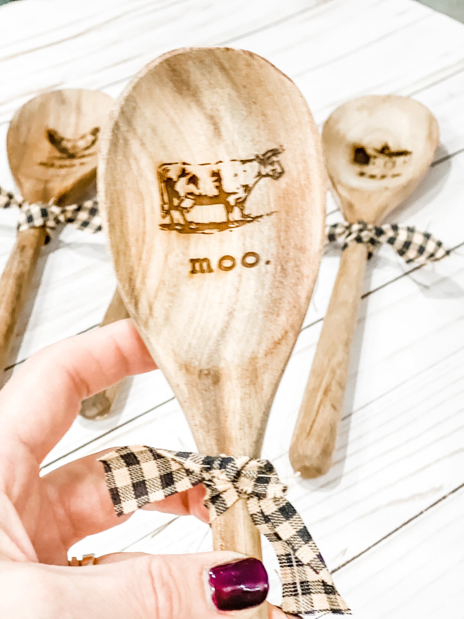 Rae Dunn Inspired Wooden Spoons - Etsy