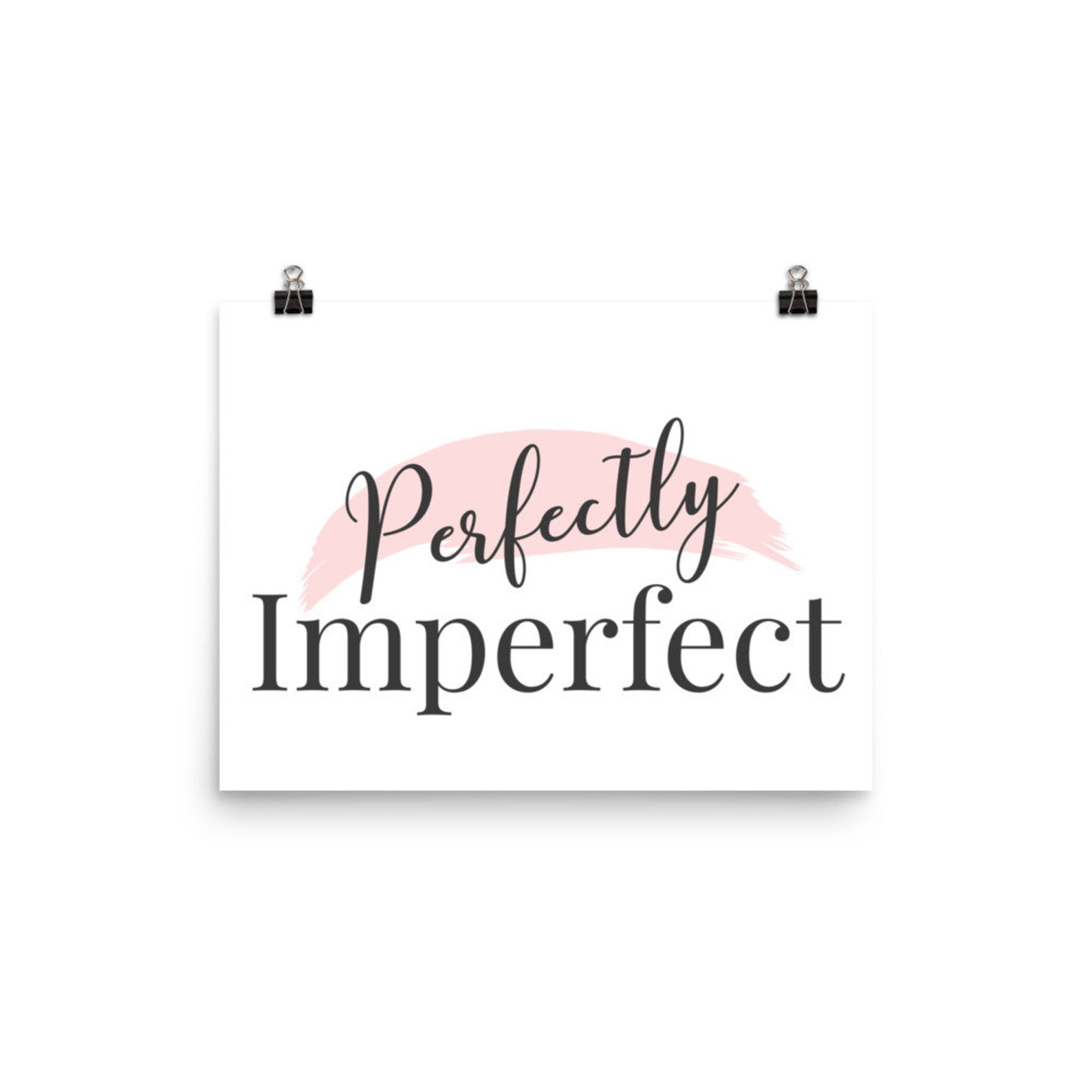 Perfectly Imperfect Poster Wall Art Print Poster Print - Etsy