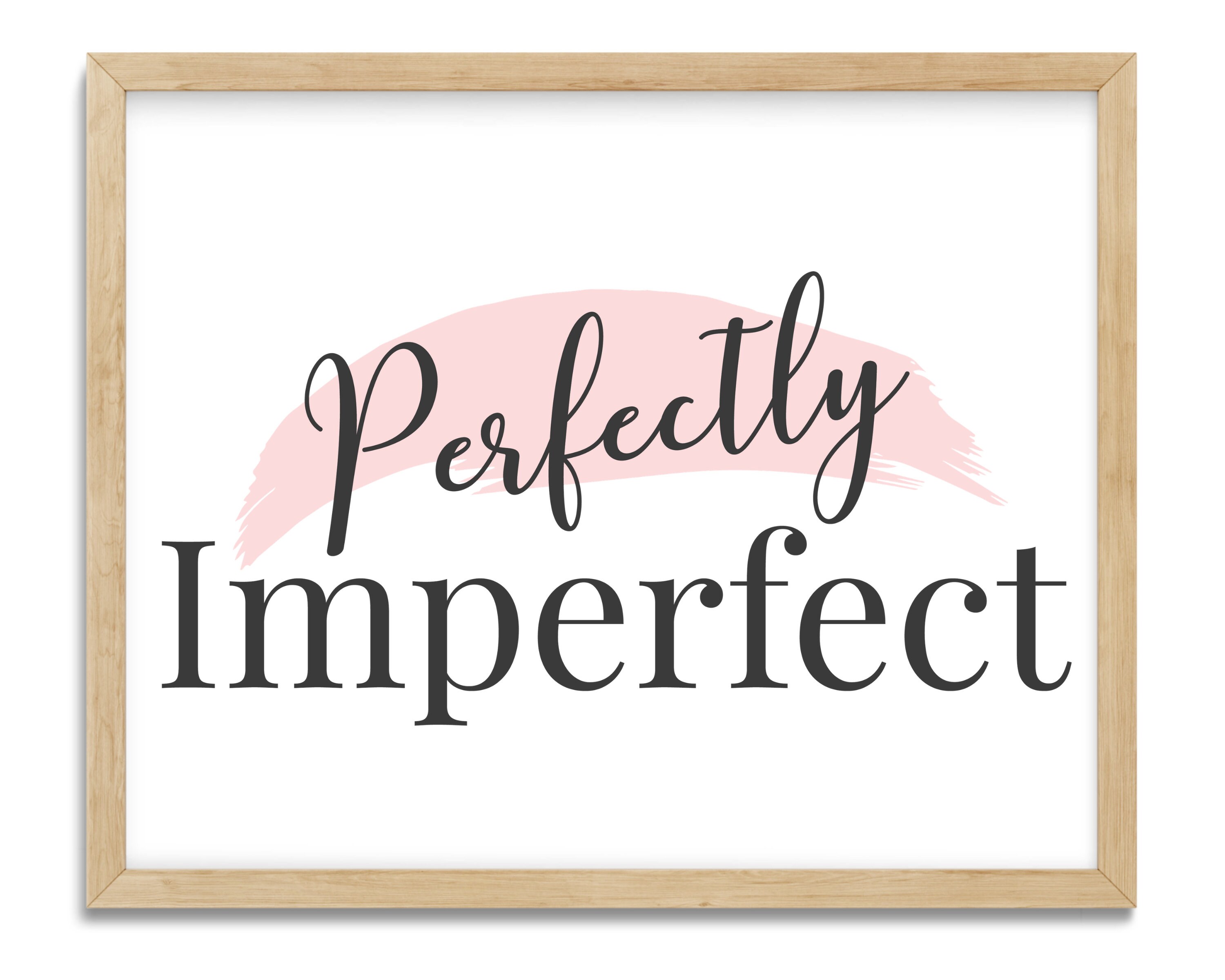 Perfectly Imperfect Poster Wall Art Print Poster Print - Etsy UK