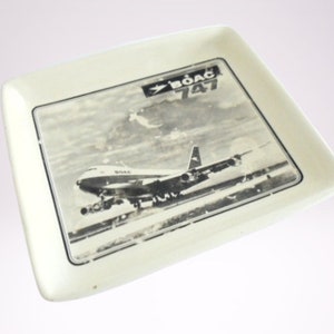 British Airways BOAC 747 Ceramic Plate Ashtray of the Plane - Etsy