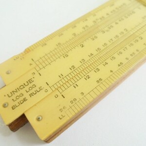 UNIQUE LOG LOG Slide Ruler in Wood and Celluloid Cm 15 With | Etsy