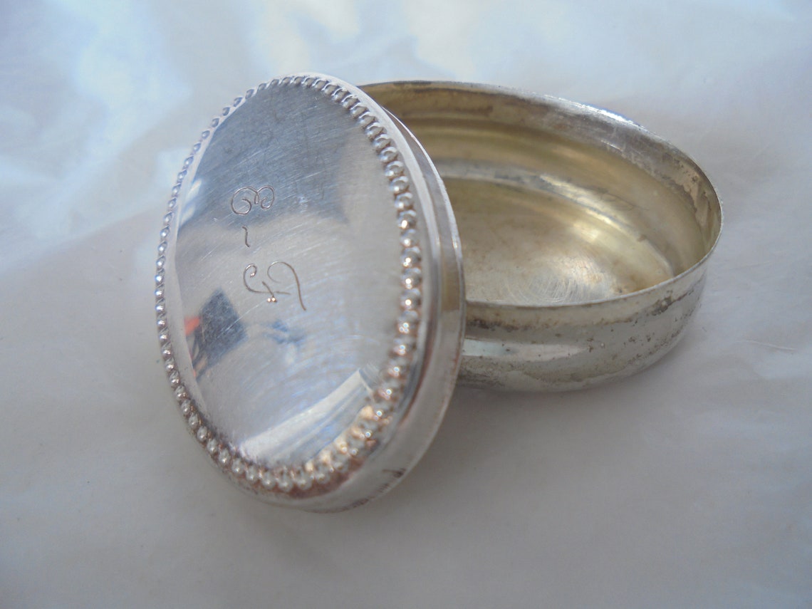 Pocket PILL BOX in SILVER 800 Original Liberty | Etsy