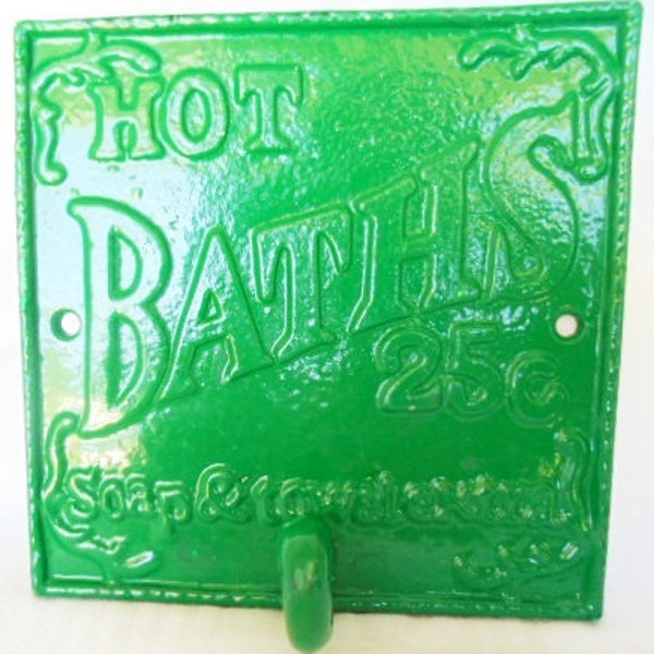 Hot Baths Sign - Etsy