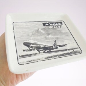 British Airways BOAC 747 Ceramic Plate Ashtray of the Plane - Etsy