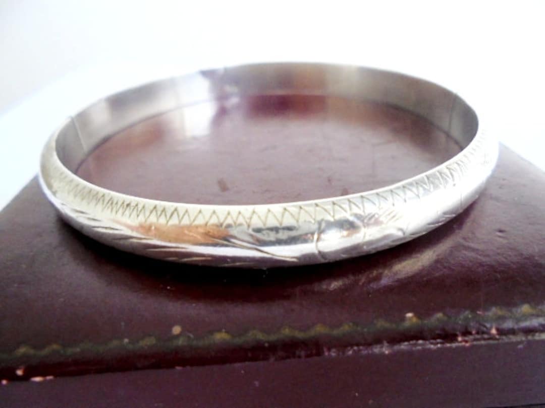 Bangle BRACELET in STERLING SILVER 925 Original in Gift Box - Etsy