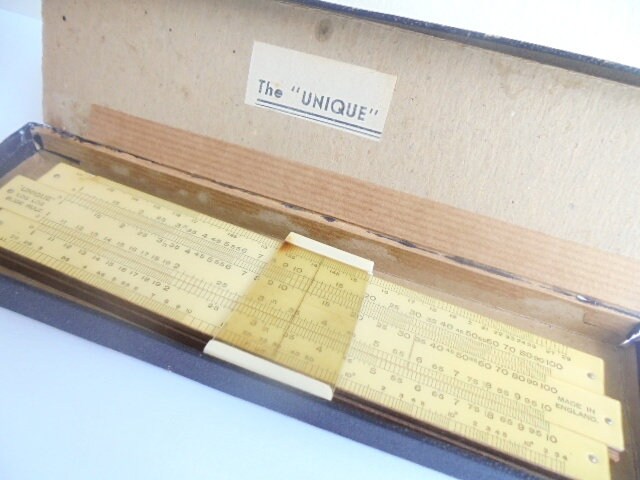 UNIQUE LOG LOG Slide Ruler in Wood and Celluloid Cm 15 With - Etsy