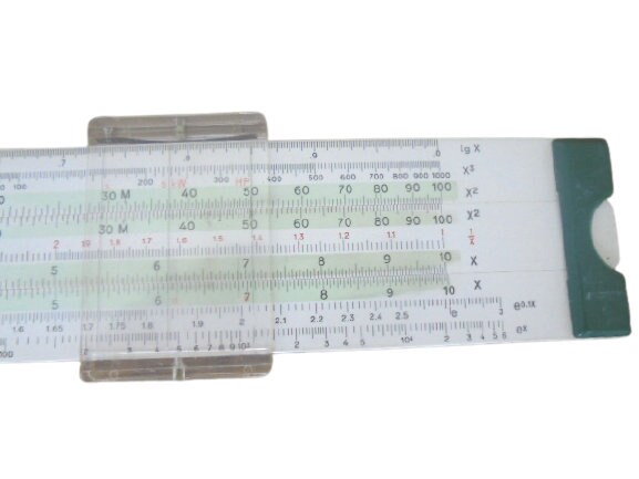 FABER CASTELL 52/82 slide ruler Original 1970s in it's box | Etsy