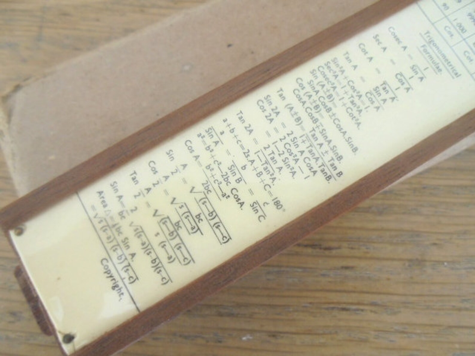 UNIQUE LOG Slide Ruler in Wood and Celluloid Original 1950s in - Etsy
