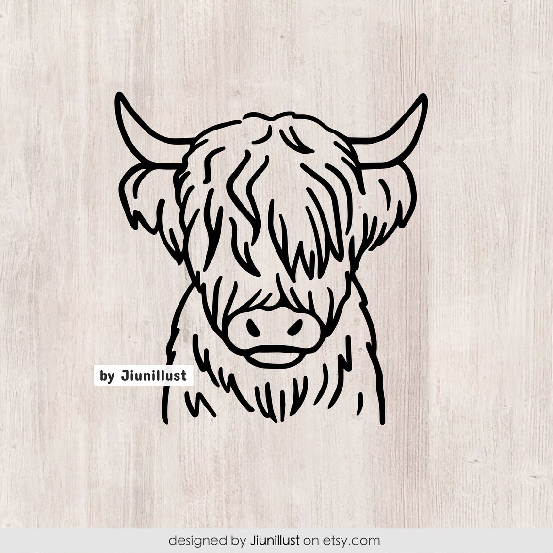 Highland Cow SVG Baby Highland Cow SVG Cute Highland Cow SVG | Etsy