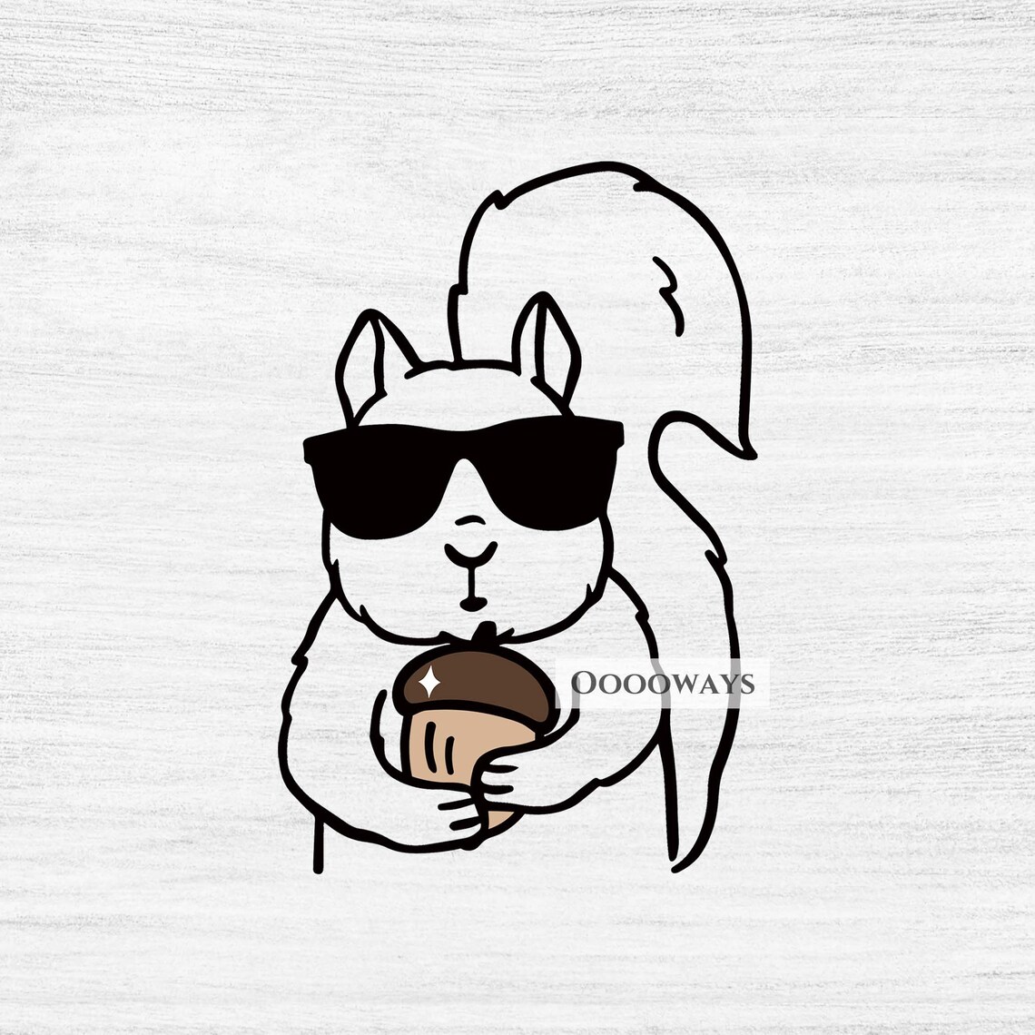 Squirrel With Sunglasses Svg Squirrel With Nuts Svg Squirrel - Etsy