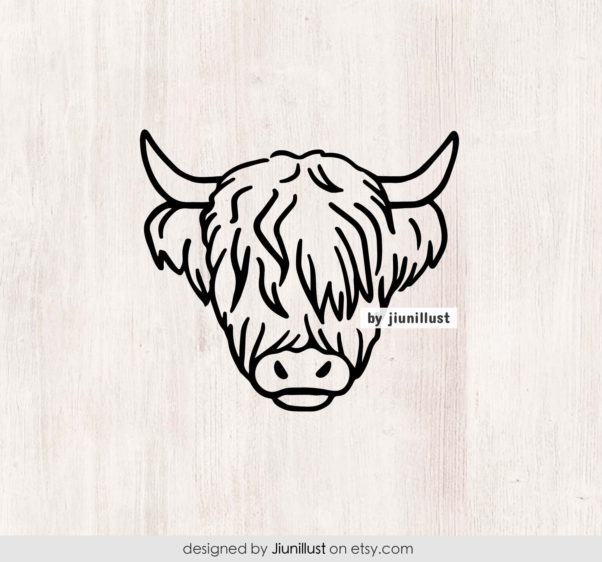 Highland Cow Svg Highland Cow Png Highland Cow Head Svg - Etsy