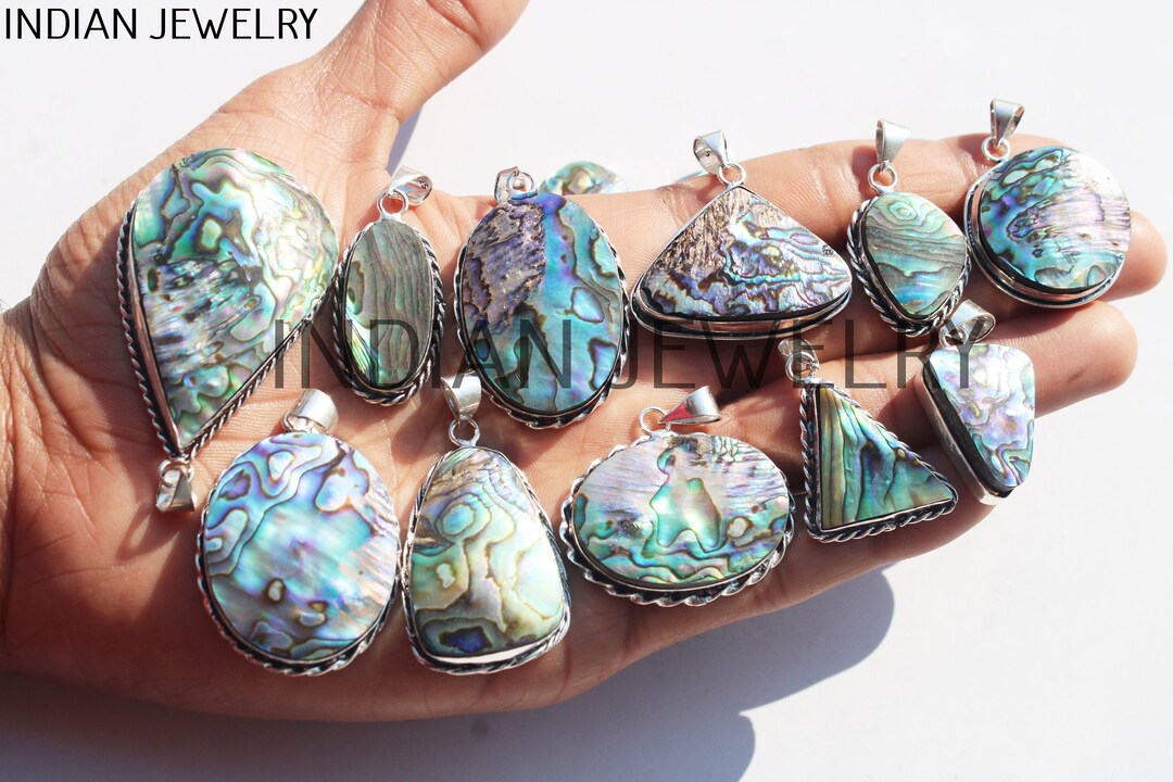 Natural Abalone Shell Gemstone Pendant / Abalone Shell Pendant /bulk ...