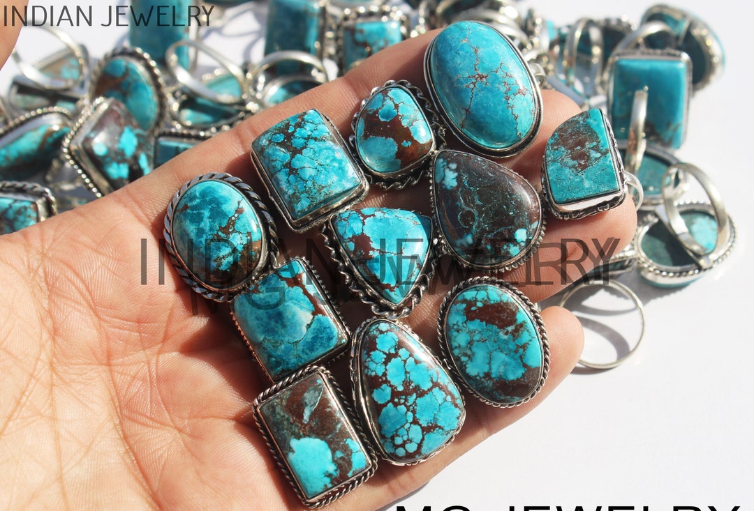 Natural Turquoise Gemstone Ring / Turquoise Ring / Gemstone Ring / Bulk ...