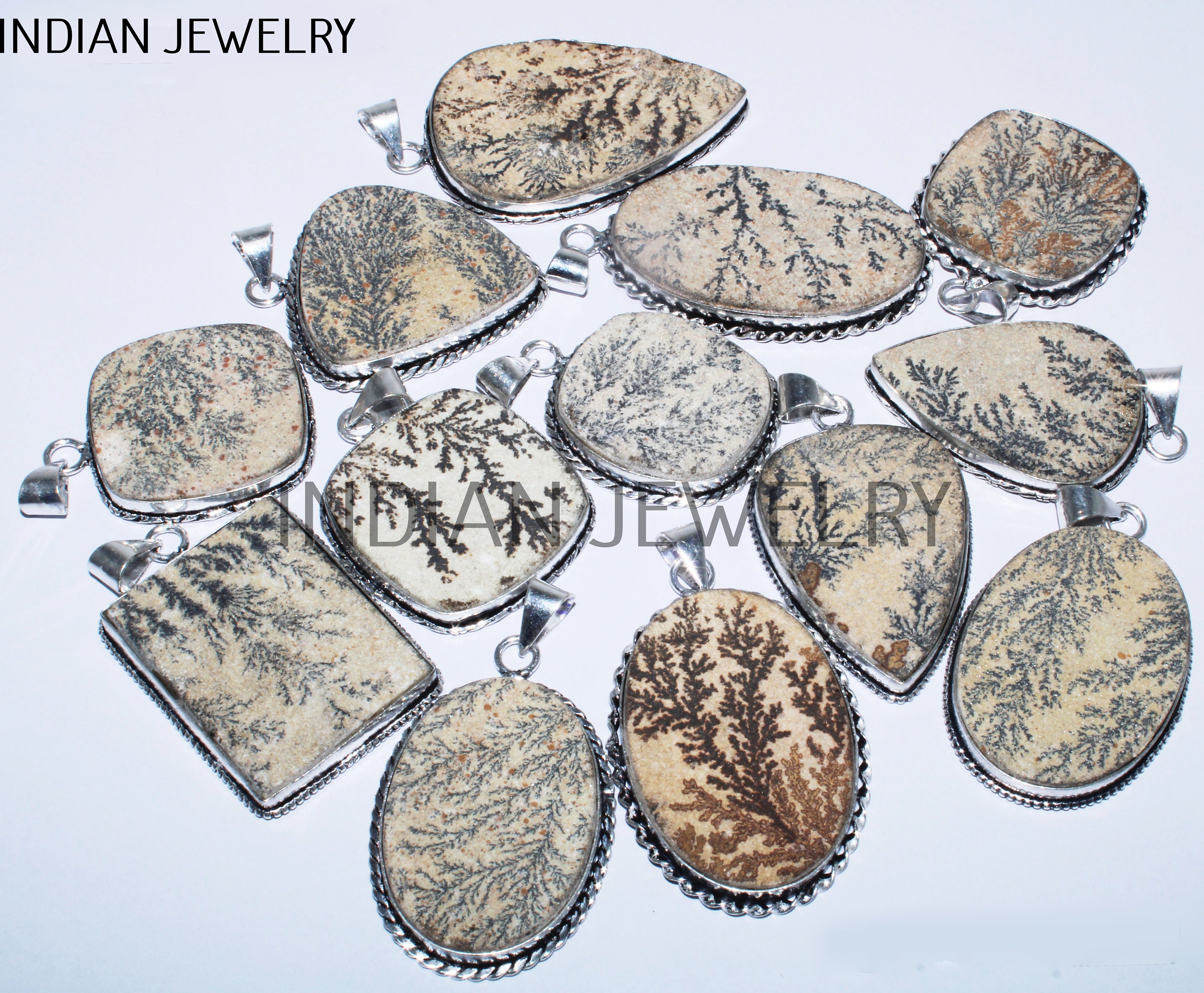 Natural Germany Psilomelane Gemstone Pendant / Bulk Jewellery ...